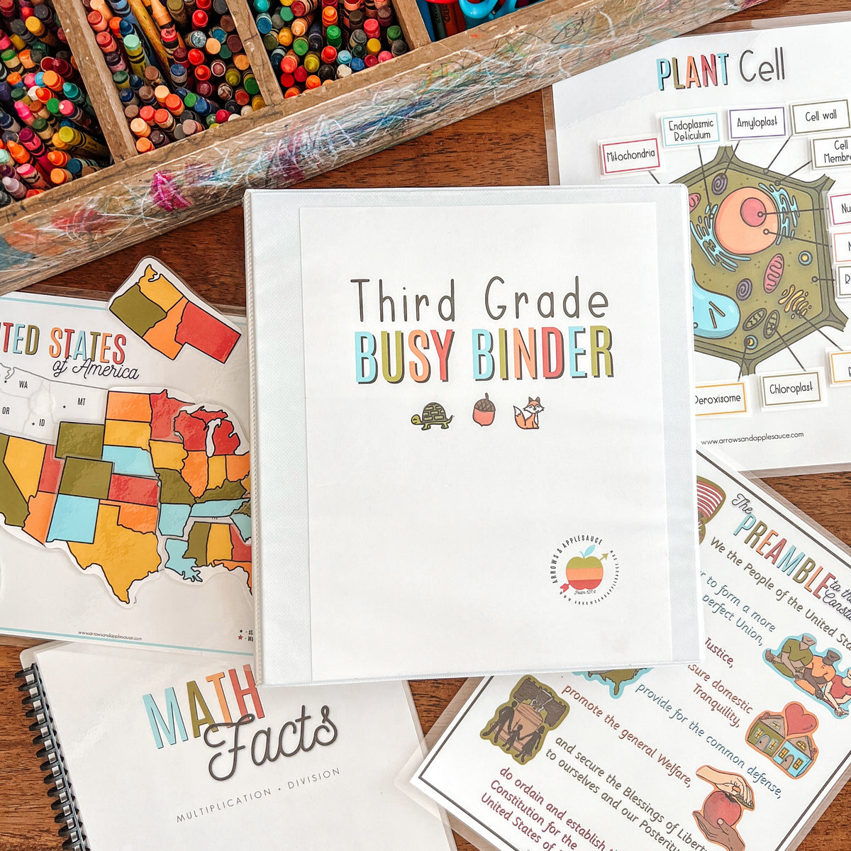 Third Grade Printable Busy Binder Starter Kit – Arrows And Applesauce