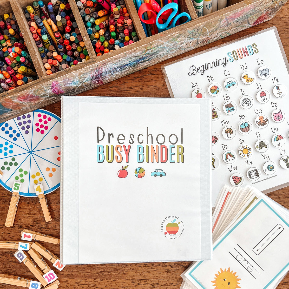 Preschool Busy Binder Printable Starter Kit – Arrows And Applesauce
