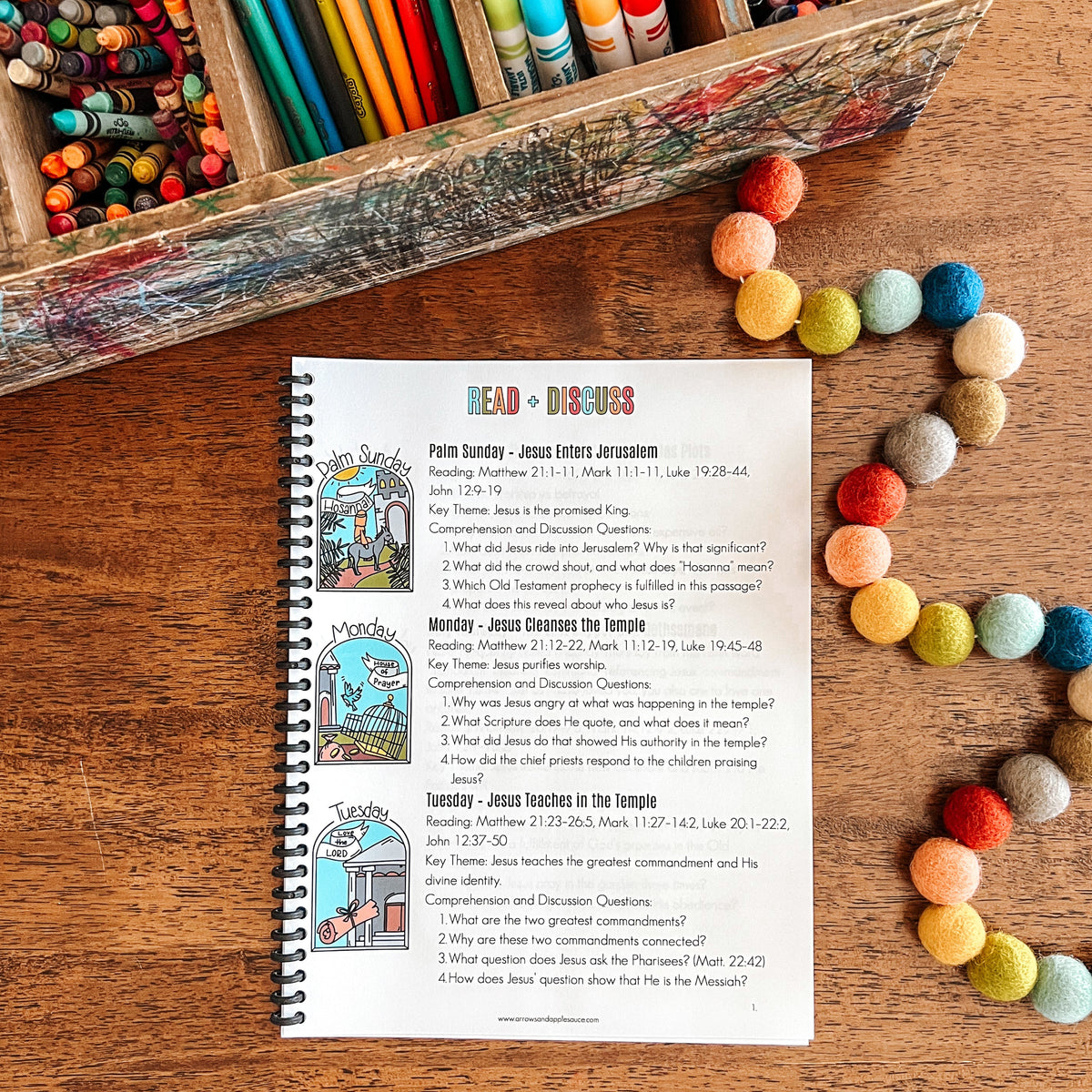 The Holy Week Easter Study Guide + Coloring Pages – Arrows And Applesauce