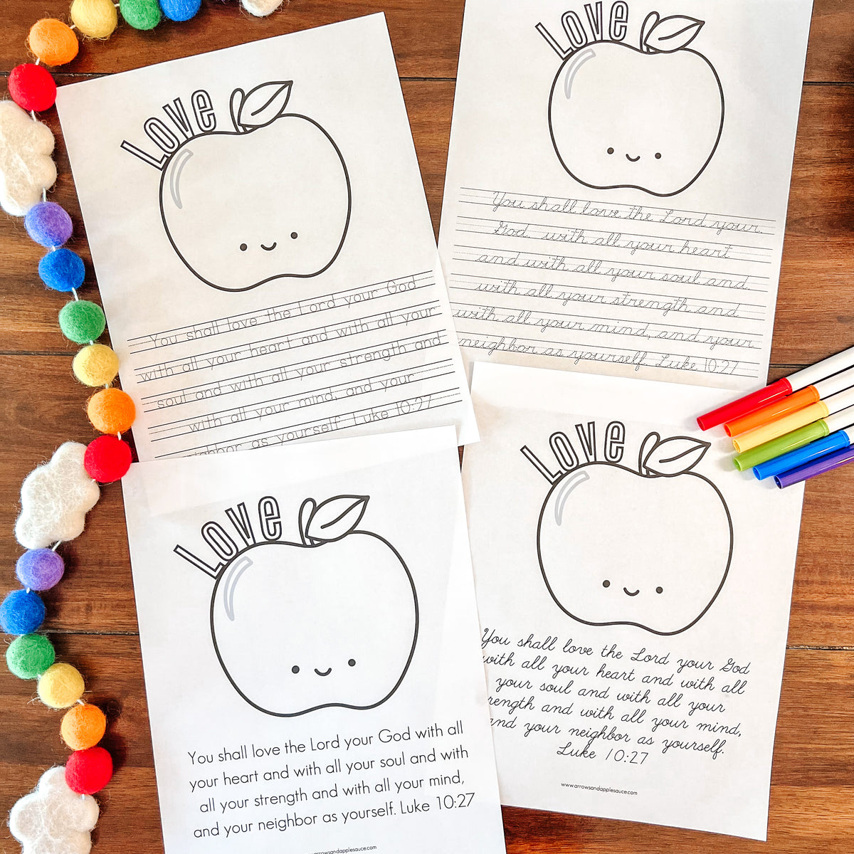Fruit Of The Spirit Printable Activities – Arrows And Applesauce