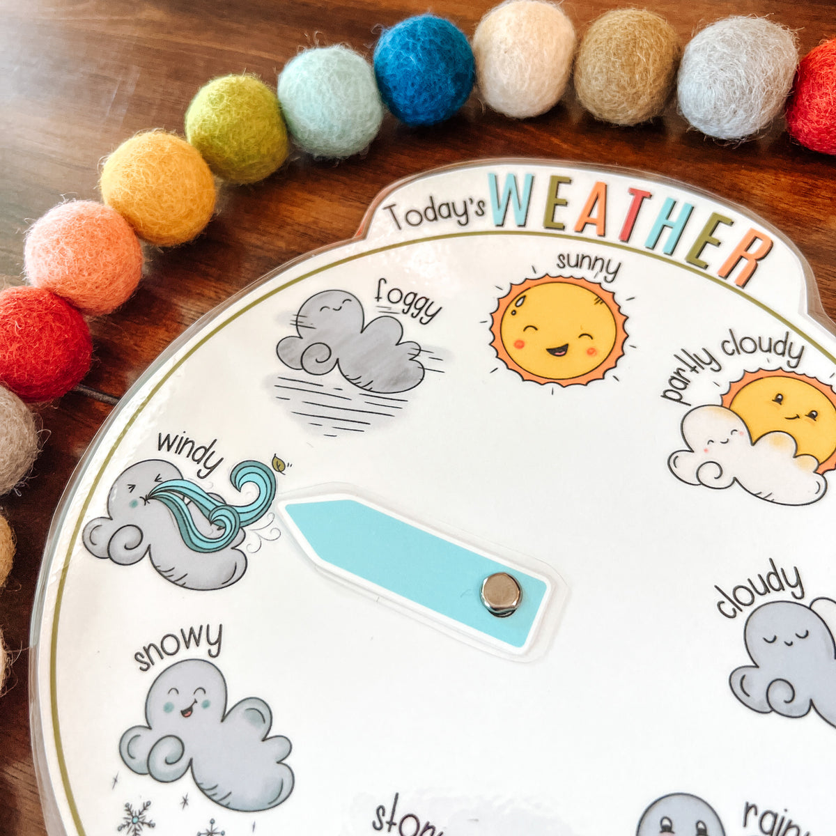 Weather Wheel Circle Time Printable – Arrows And Applesauce
