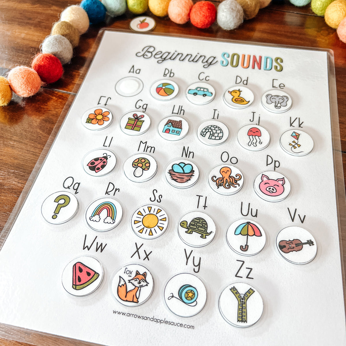 Beginning Sounds Printable Activity – Arrows And Applesauce