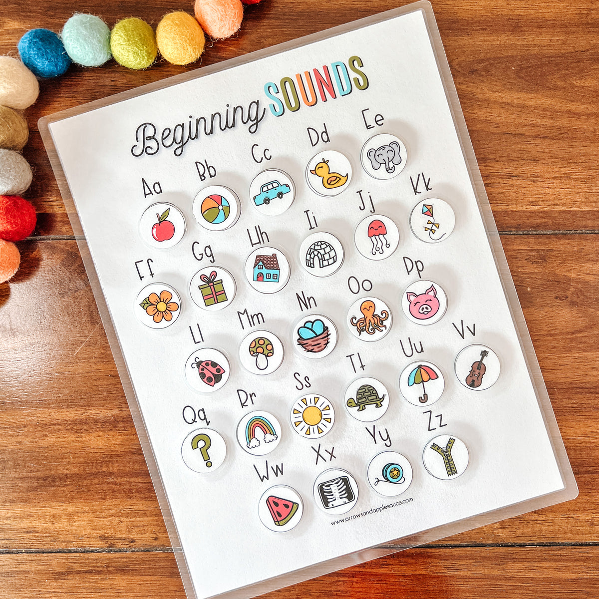 Beginning Sounds Printable Activity – Arrows And Applesauce
