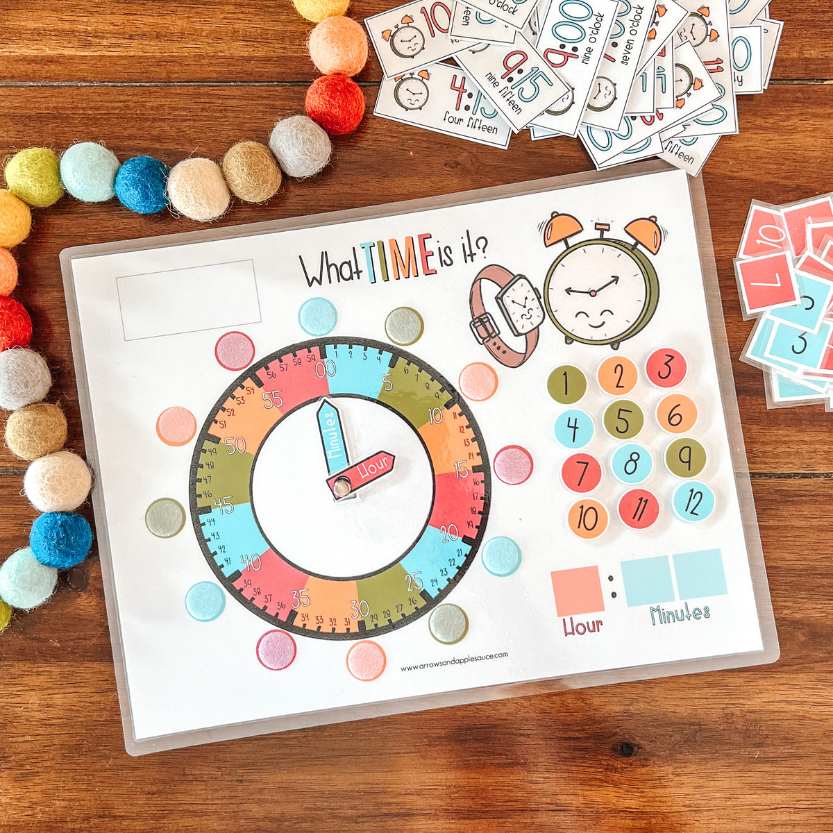 Learn To Tell Time Printable Clock – Arrows And Applesauce