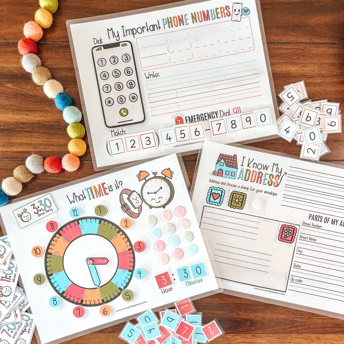 Life Skills For Kids Printable Set – Arrows And Applesauce