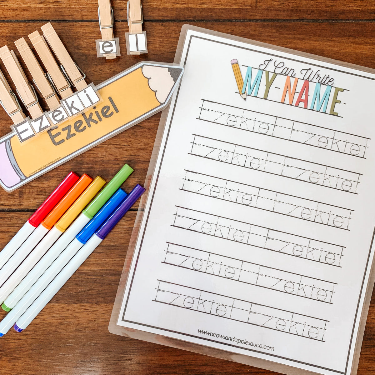 EDITABLE Name Activity Set – Arrows And Applesauce