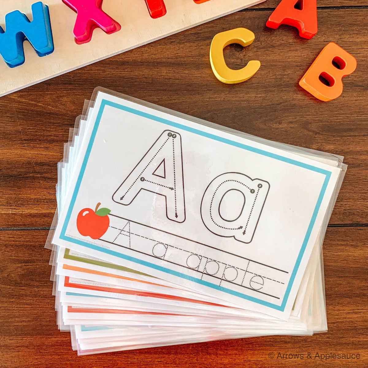 Oversized Printable Alphabet Flashcards – Arrows And Applesauce