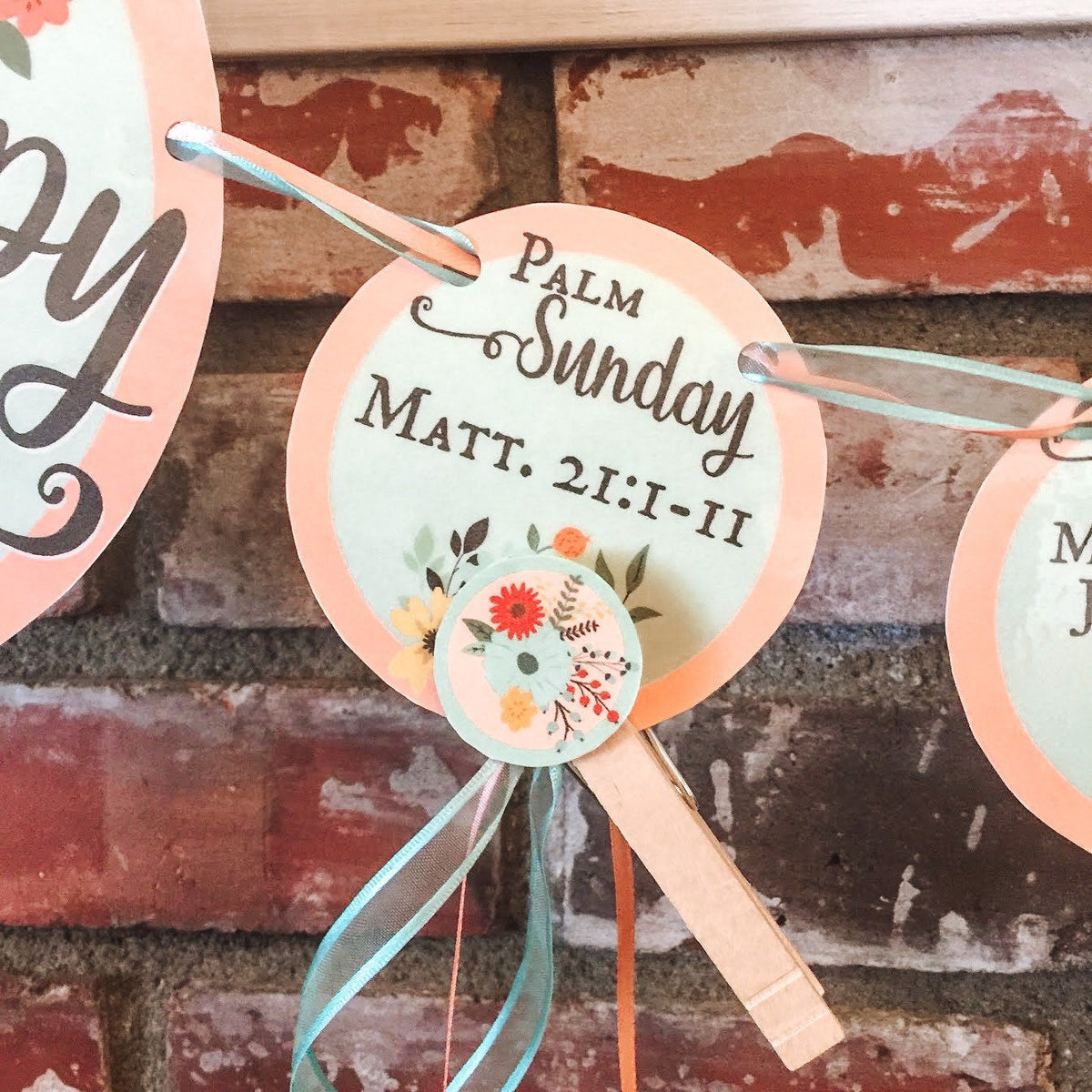 Easter Holy Week Countdown Printable Banner – Arrows And Applesauce