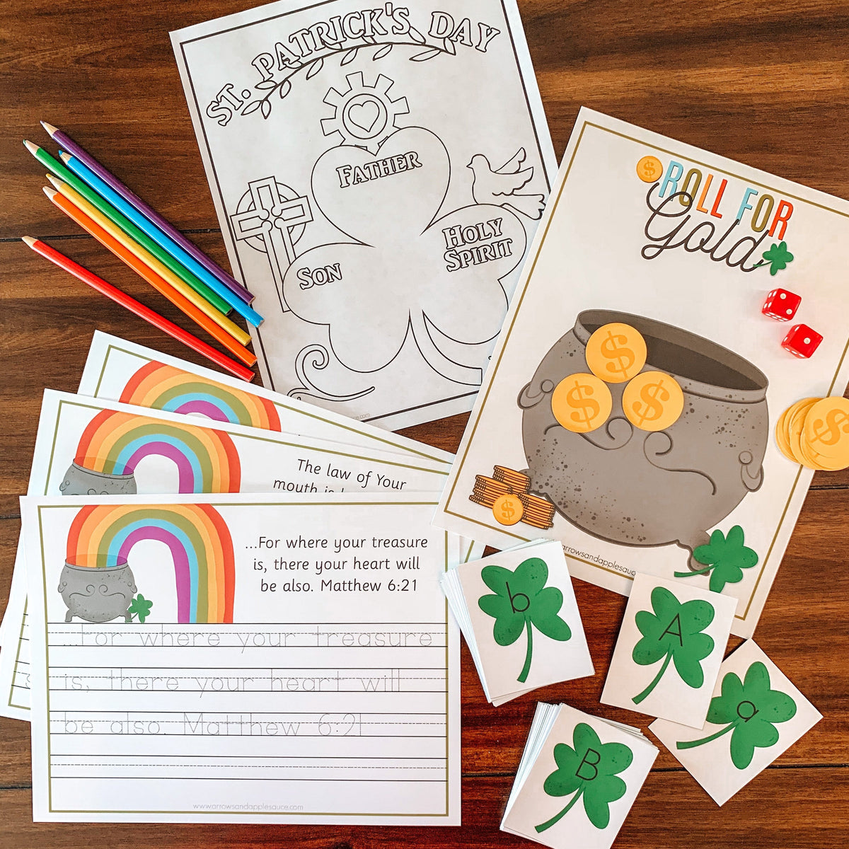 St. Patrick's Day Printable Activity Pack – Arrows And Applesauce