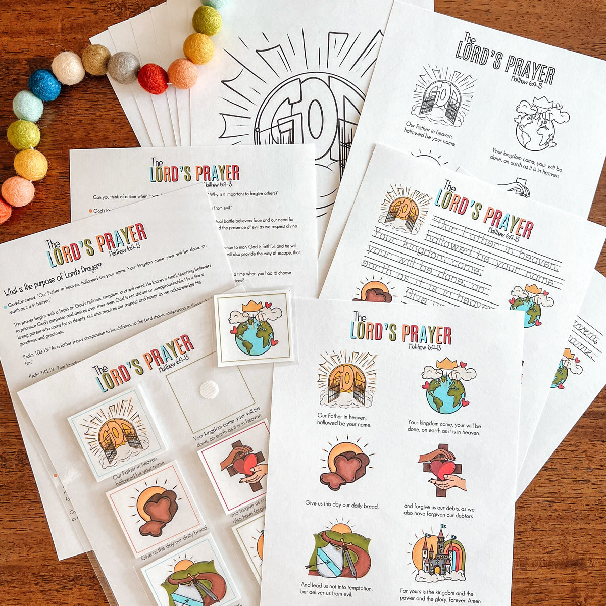 Lord's Prayer Printable Activity Set – Arrows And Applesauce