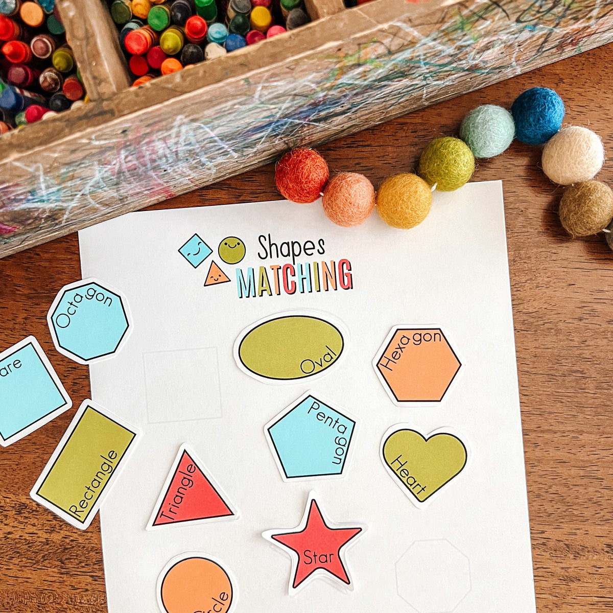 Shapes Matching Printable Game – Arrows And Applesauce