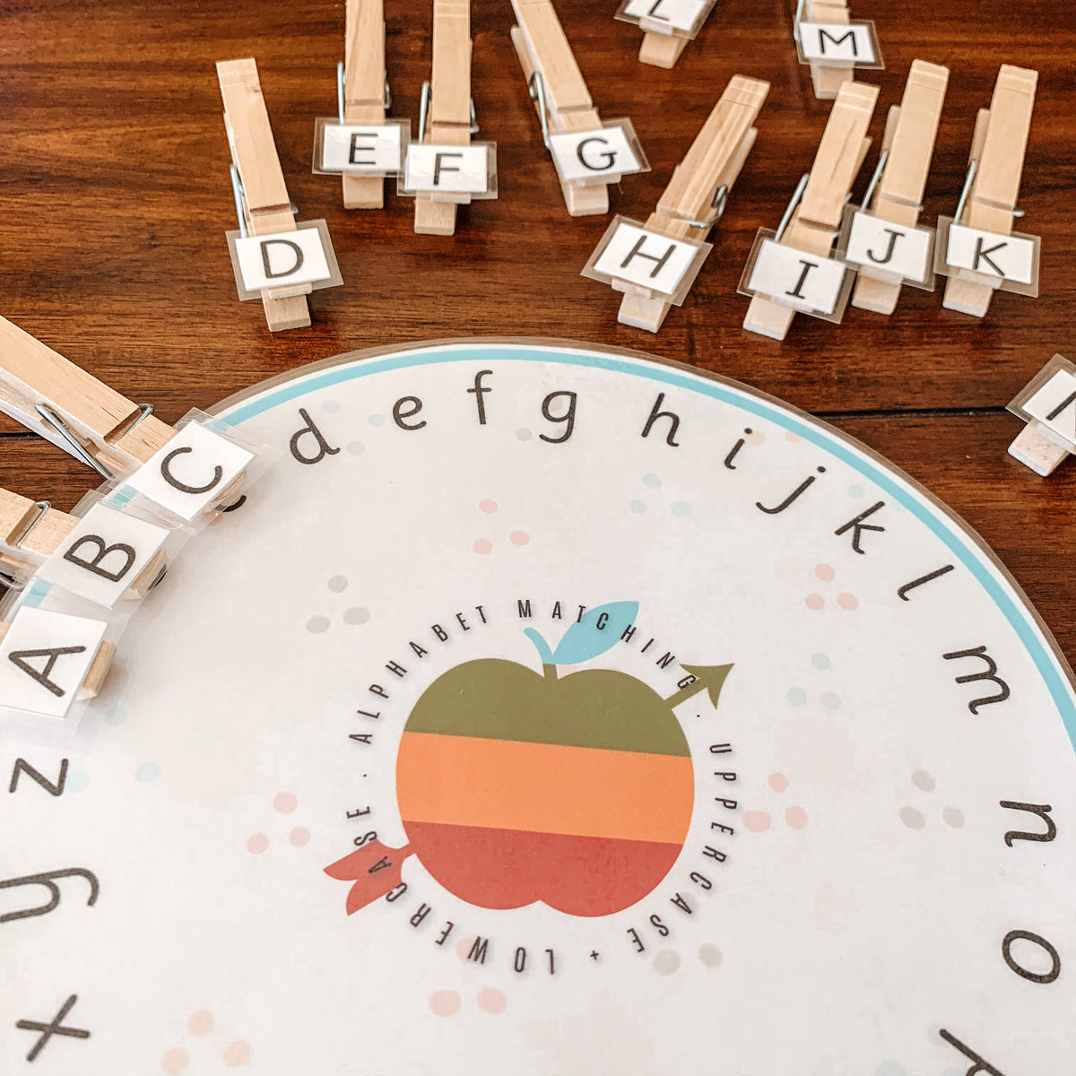 Alphabet Matching Printable Wheel – Arrows And Applesauce