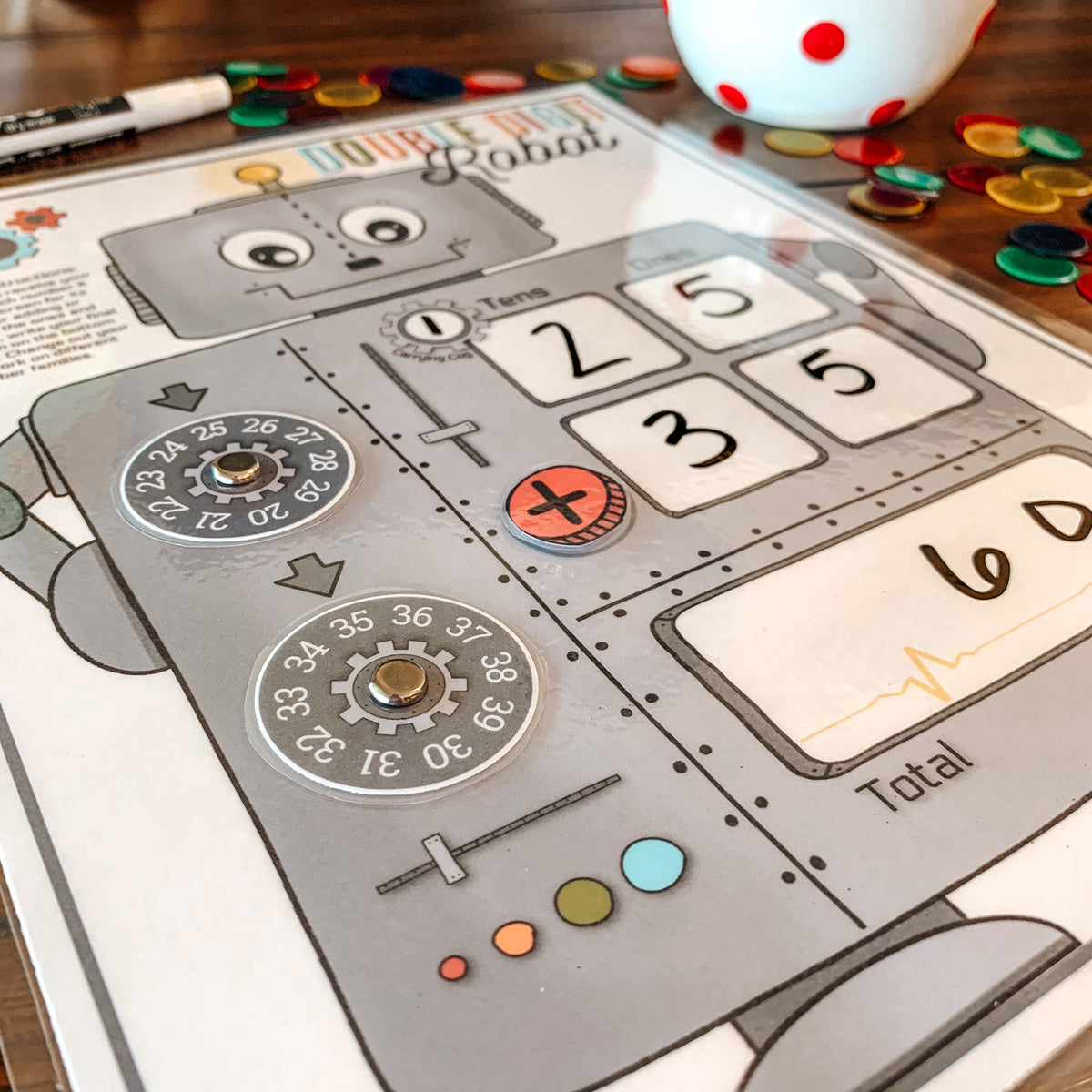 Double Digit Math Robot – Arrows And Applesauce