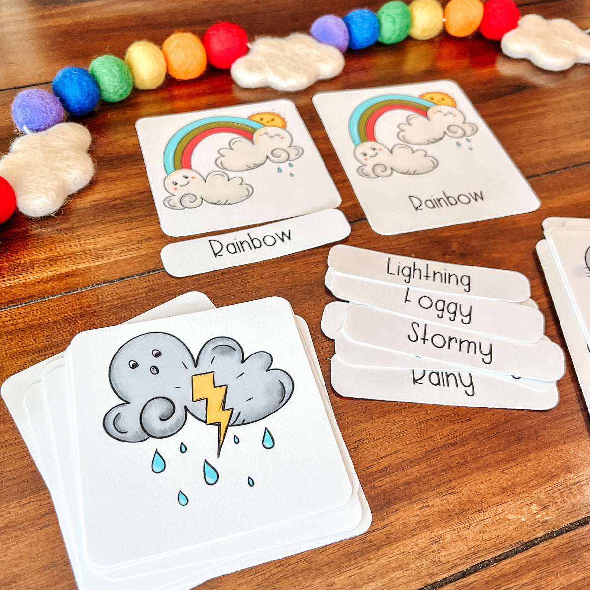 Weather Three Part Cards + Tracing Page – Arrows And Applesauce