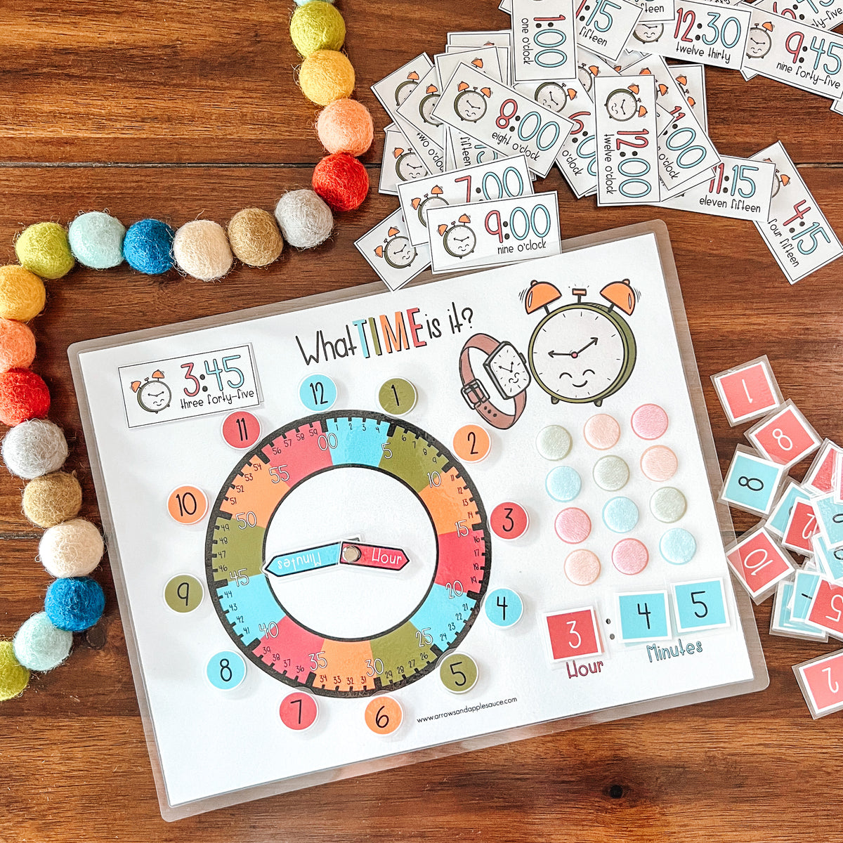 Learn To Tell Time Printable Clock – Arrows And Applesauce