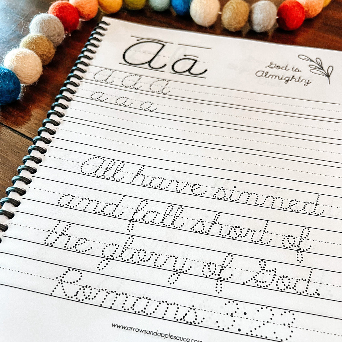 Cursive Bible Verses Volume 1 | Printable Workbook – Arrows And Applesauce