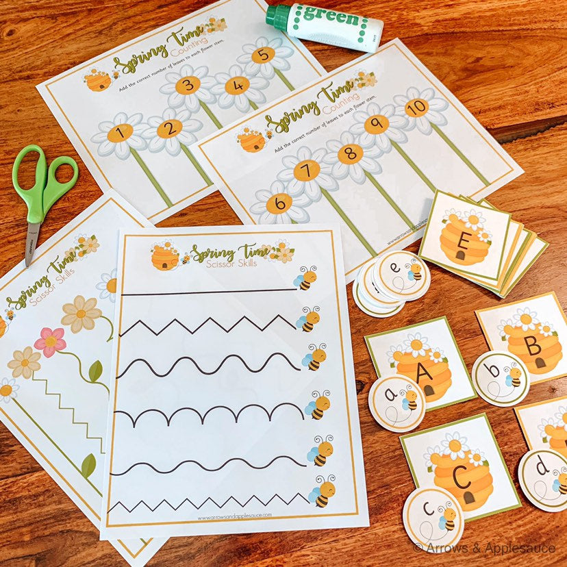 Spring Time Printable Activity Set – Arrows And Applesauce