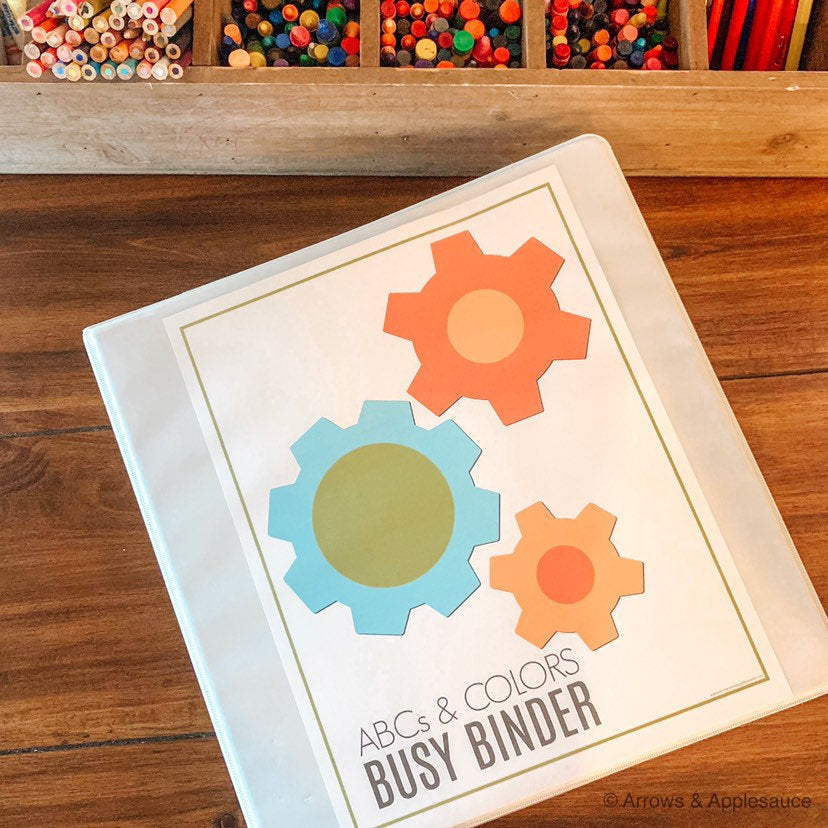 Alphabet & Colors Printable Busy Binder Kit – Arrows And Applesauce