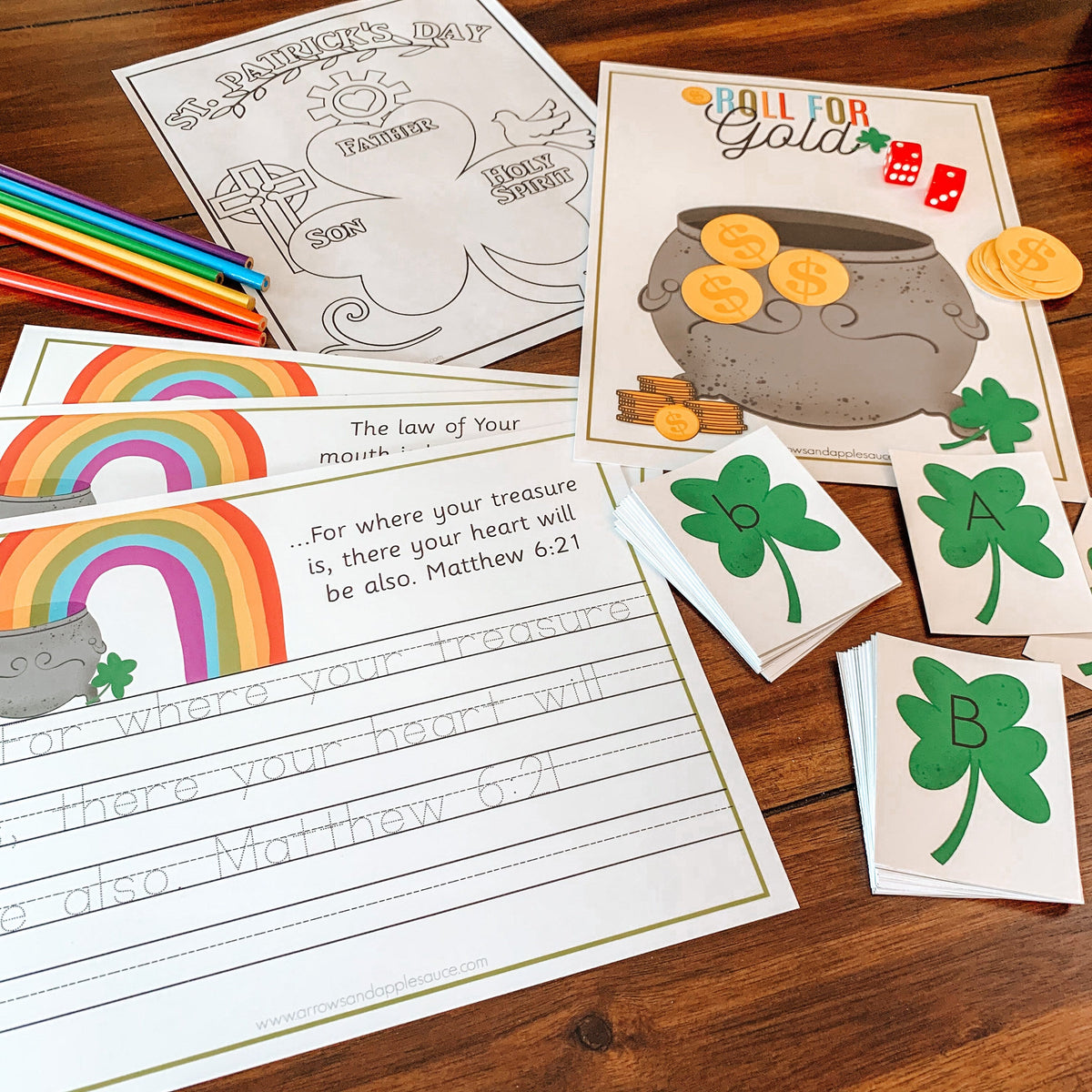 St. Patrick's Day Printable Activity Pack – Arrows And Applesauce